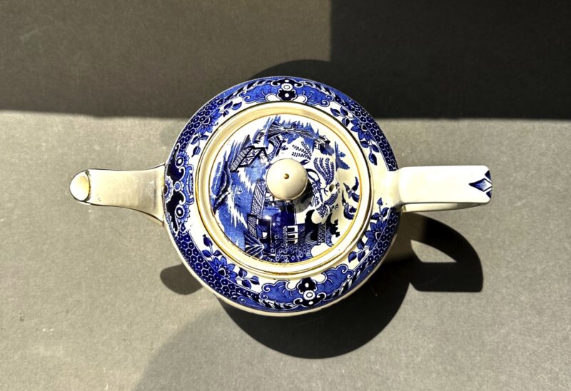 Burleigh Ware - Old Willow Pattern Teapot - circa 1930