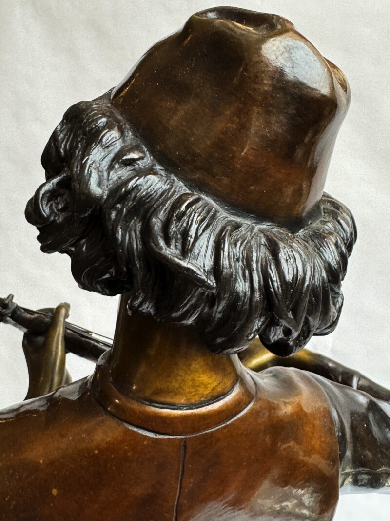 19th Century French Bronze Statue of "Florentine Singer" by P. Dubois ...