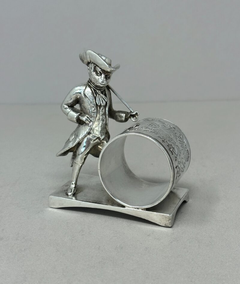 American Victorian Silver Plated Monkey Gentleman Napkin Ring - R.W ...